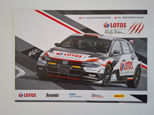 CARTE POSTALE VW POLO R5 RALLYE LOTOS RALLY TEAM 2019 21x15 | eBay