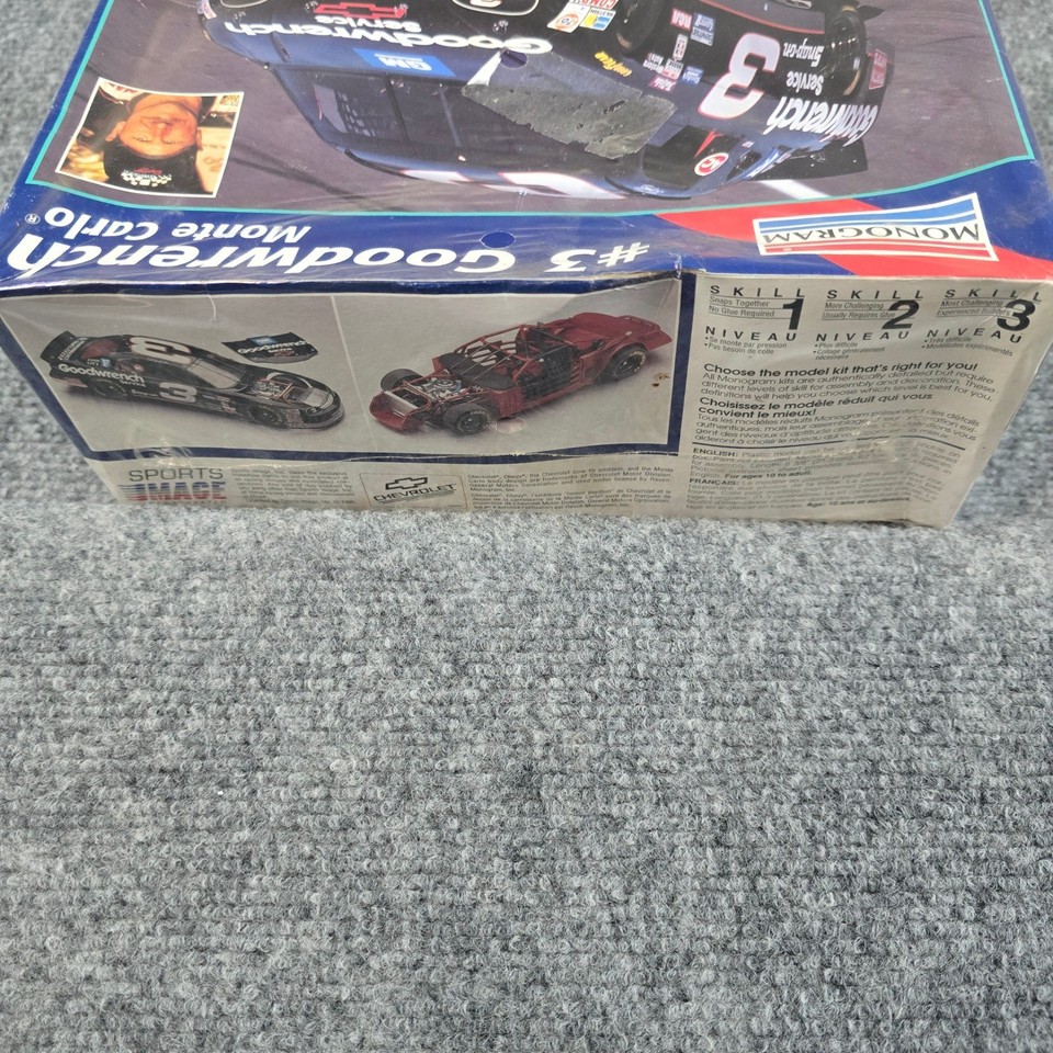Monogram #3 Dale Earnhardt Goodwrench Monte Carlo Model Kit Skill 2 | eBay