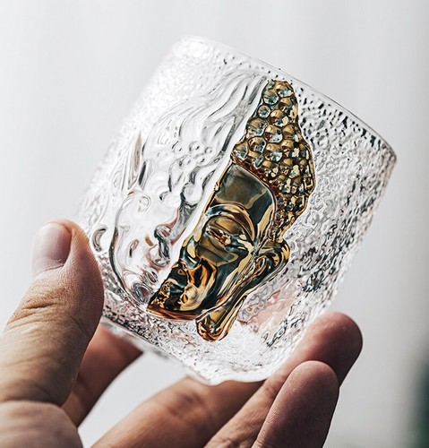 Chinese Liu Li Tea Cup Demon Good Evil Zen Buddhist Drinking Teacup | eBay