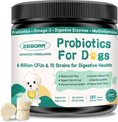 Probiotics for Dogs, Freeze-Dried Dog Probiotics and Digestive Enzymes ...