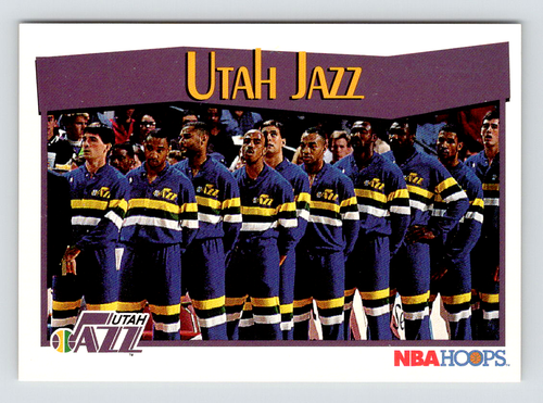 1991 NBA Hoops Card, #299 Utah Jazz Team Picture | eBay