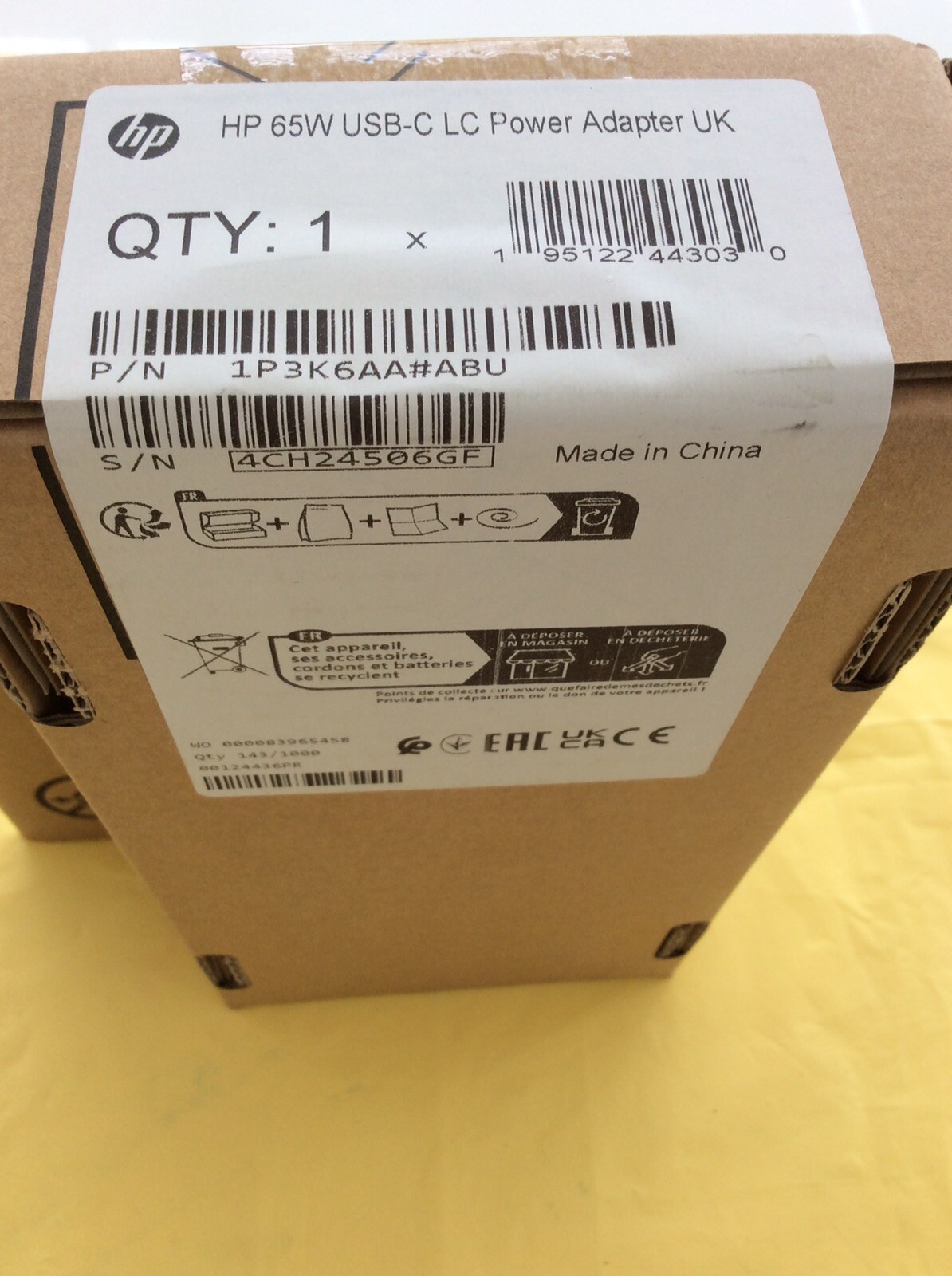 HP 65W USB-C LC Power Adapter UK 1P3K6AA ABU - Ref: 976J 04/23 | eBay UK