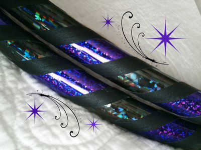 Dark Violet DANCE & EXERCISE Hula Hoop COLLAPSIBLE Standard PUSH BUTTON ...