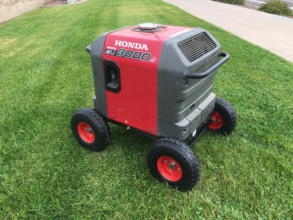 Wheel Kit for Honda Generator EU3000is - SOLID NEVER FLAT TIRES - All ...