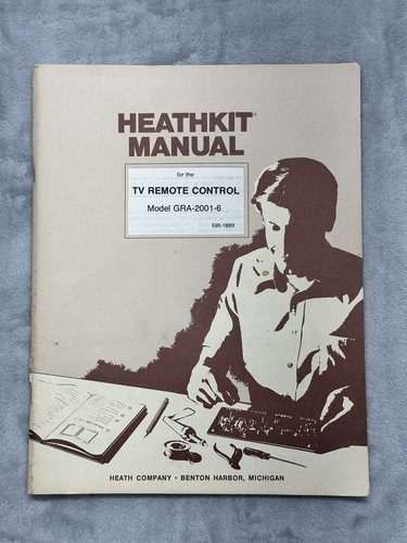 Heathkit Manual Model GRA-2001-6 TV Remote Control 1976 Heath Company ...