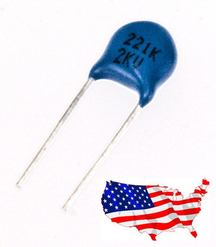 5 pcs From USA ' 2KV 221 220pF Ceramic Capacitor Capacitors Electrical ...