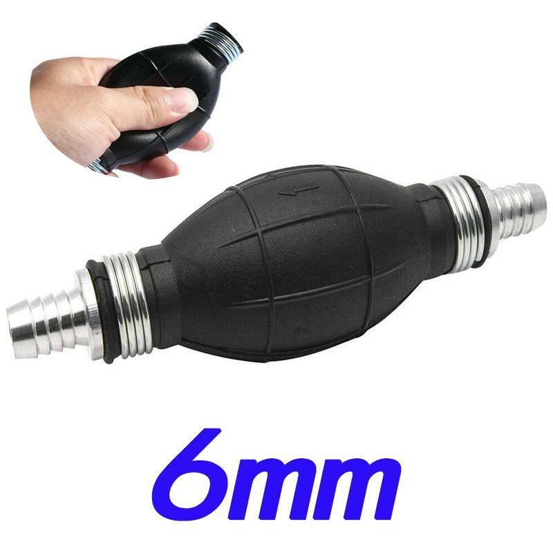 6MM Black Fuel Primer Bulb Hand Pump Diesel Petrol Gas Priming for ...