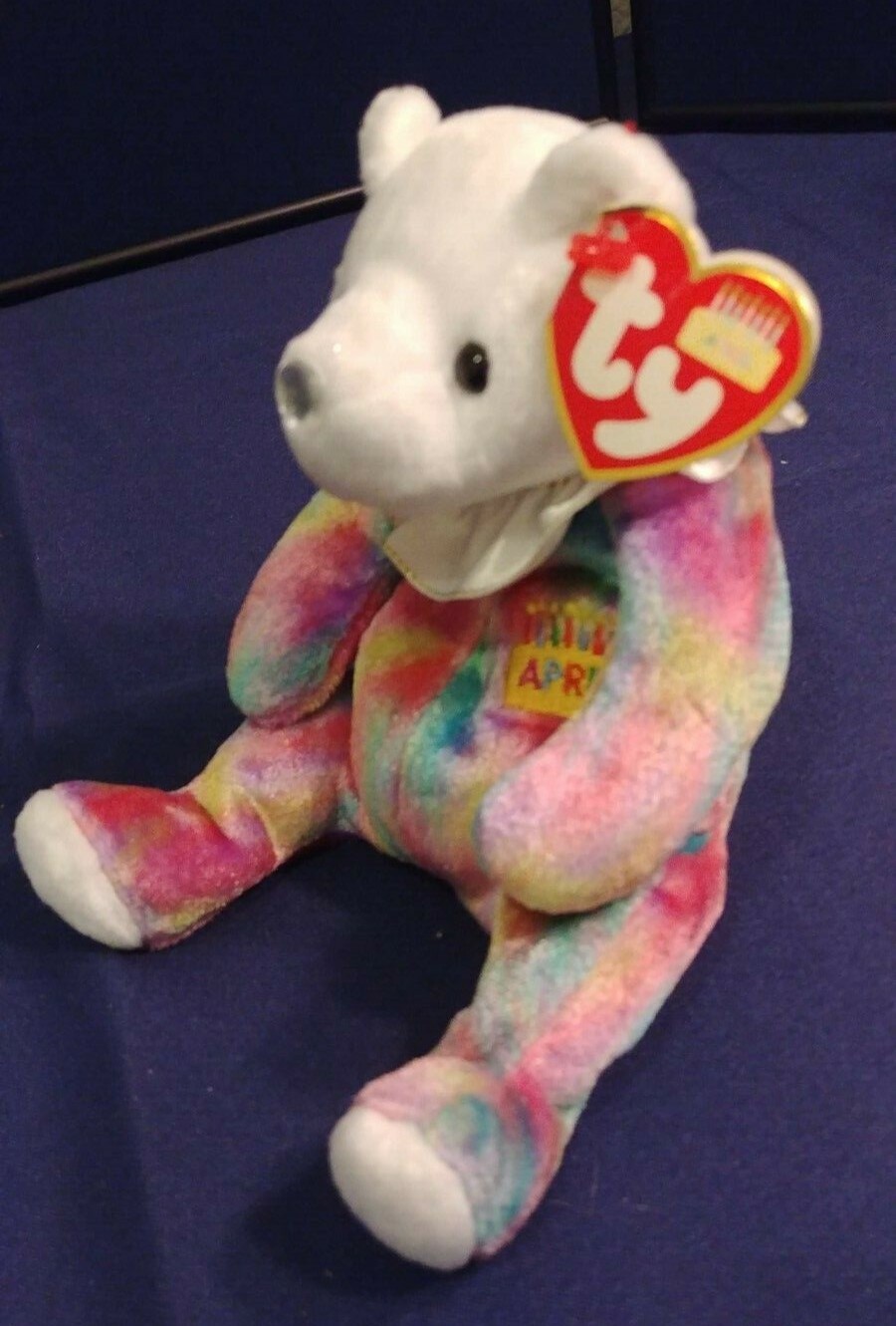 Ty Beanie Baby ~ April Birthday Bear With Diamond Colored Nose | eBay