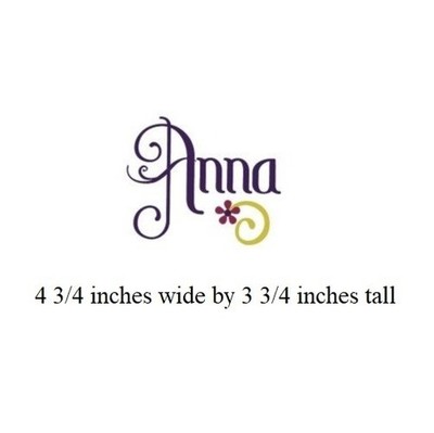 Anna Text Frozen Wall Decal Peel Stick Art Disney Princess Sister ...