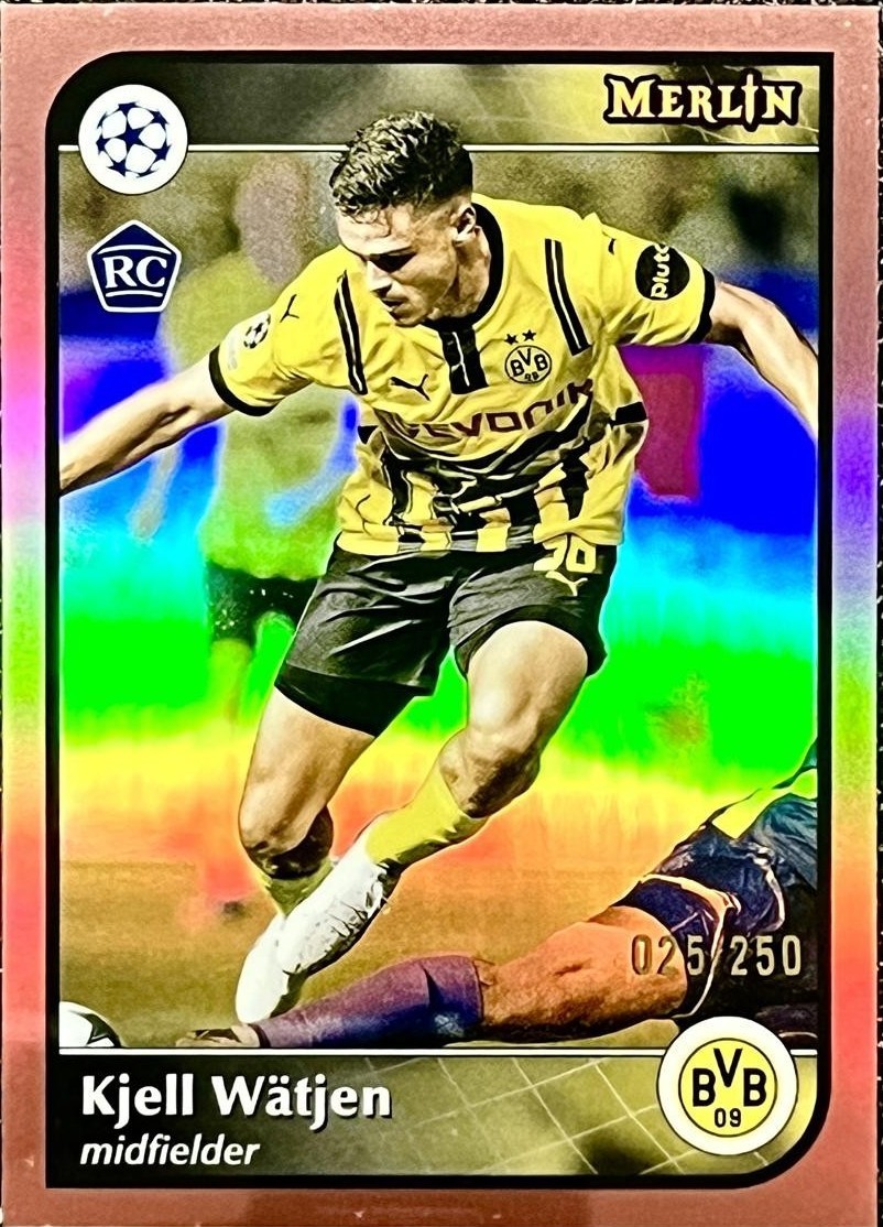 2024-25 Topps Merlin Uefa Club Competitions - Kjell Watjen #113 Rose ...