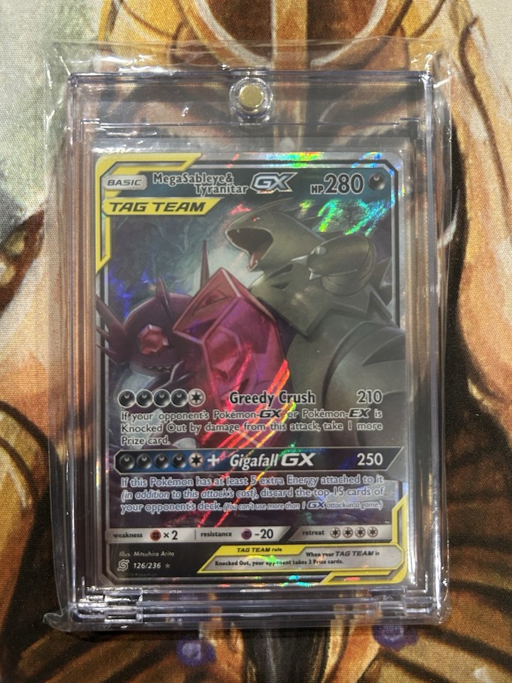 Mega Sableye & Tyranitar Tag Team GX 126/236 Unified Minds English - NM ...