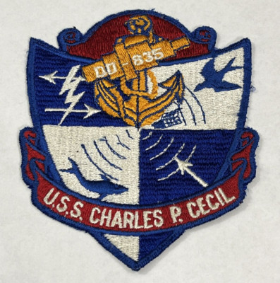 USS Charles P. Cecil DD-835 Patch | eBay