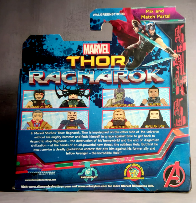 THOR RAGNAROK ~ Marvel Minimates / GLADIATOR THOR & HELA @ 2017 | eBay