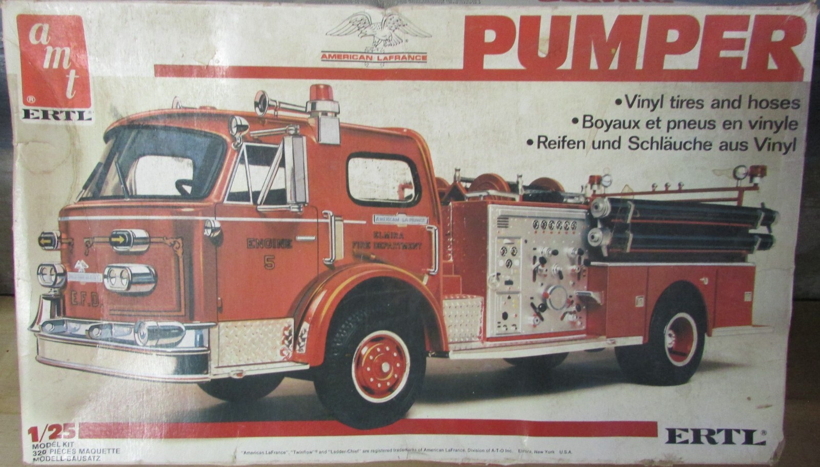 AMT ERTL 1/25 Model American LaFrance Pumper Fire Truck 6669 Sealed ...