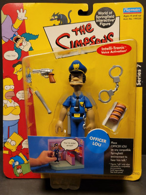 The Simpsons OFFICER LOU Figure, Series 7, New in Box Playmates | eBay