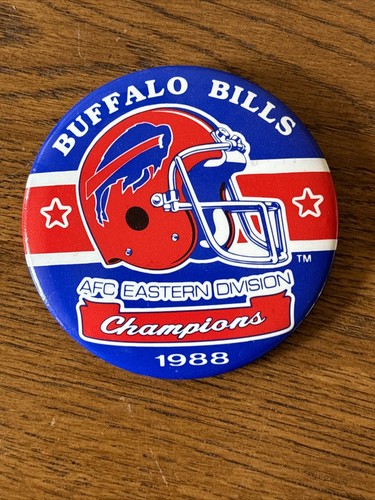 Vintage NFL 1988 Buffalo Bills AFC Eastern Division Champions Pin ...