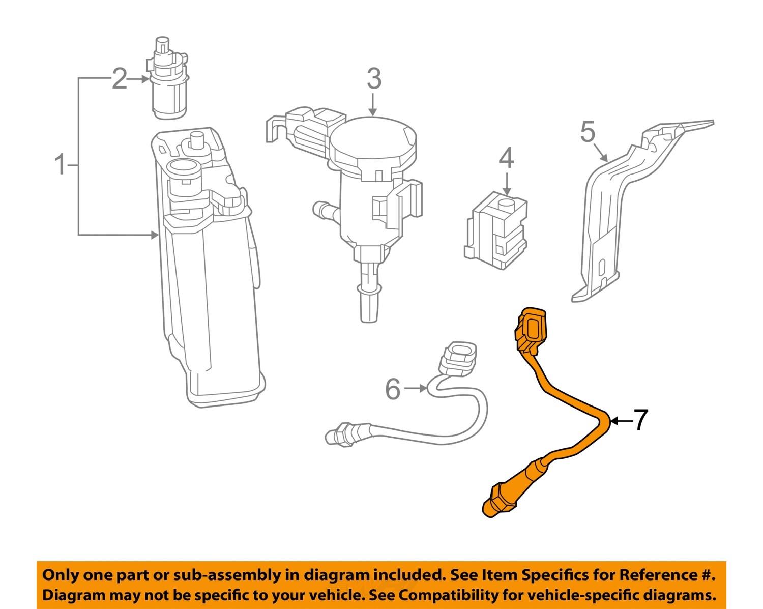 MERCEDES OEM 11-17 CL550 Emission Components-Rr Oxygen Sensor Left ...