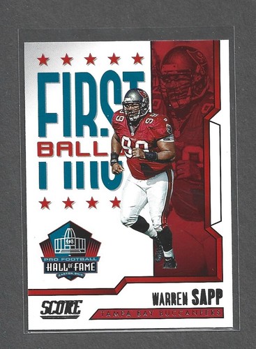 2023 Score Warren Sapp #3 -Tampa Bay Buccaneers - First Ballot Hall Of ...