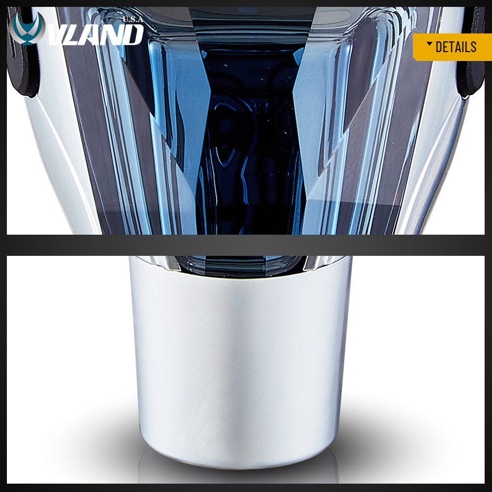 VLAND Crystal Shift Knob RGB LED Gradient Color Auto Car Gear Shift ...