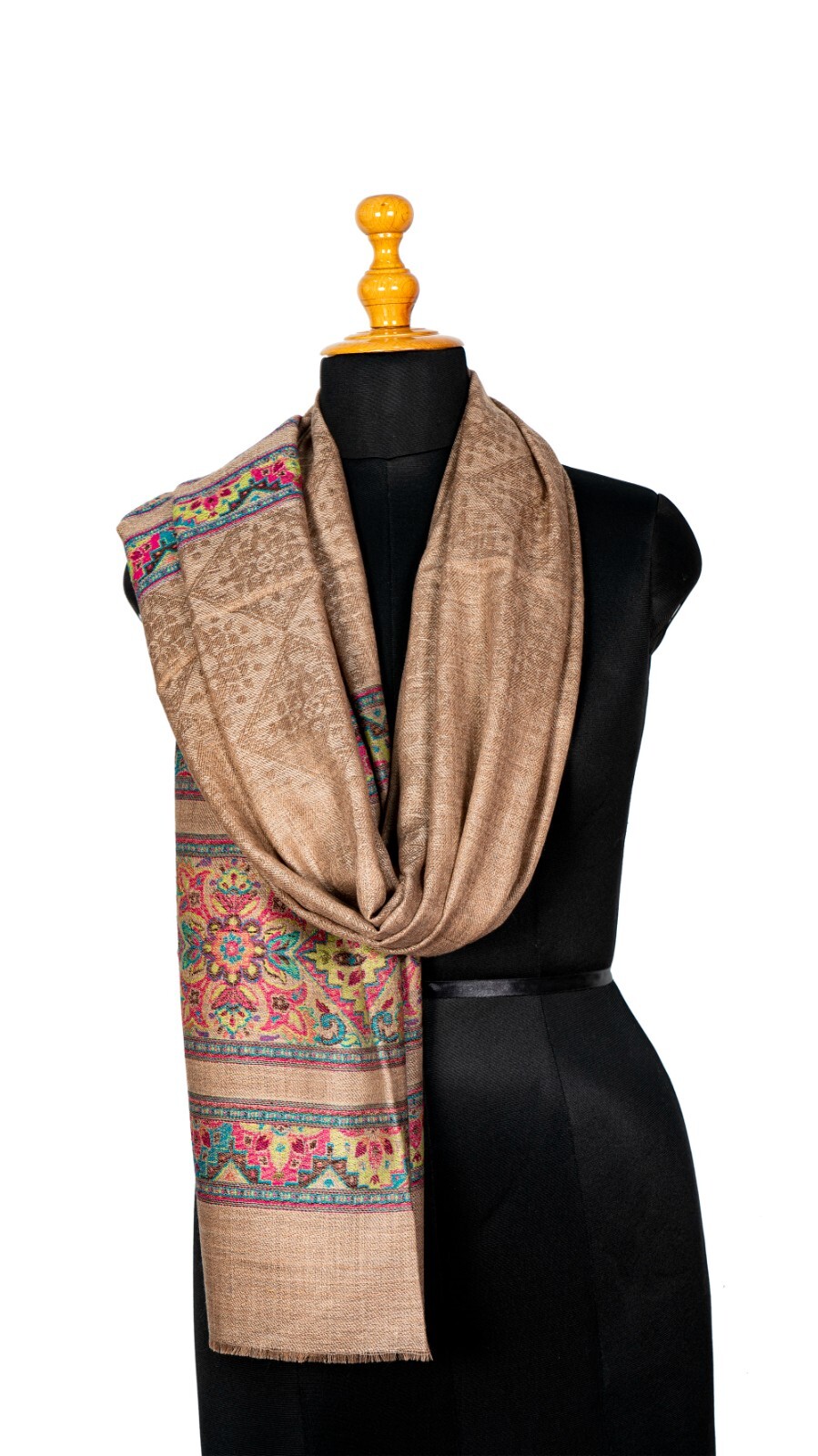 Indian Designer Wool Scarf Handmade Cashmere Scarf Pashmina Shawl 28x80 ...