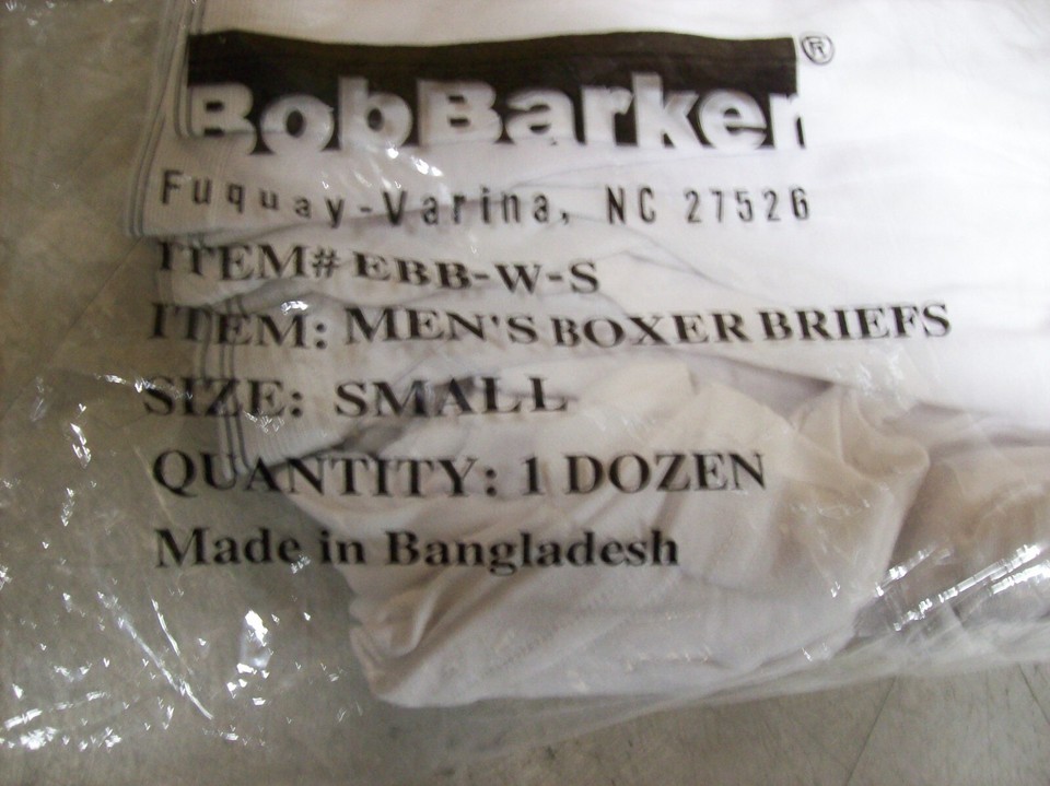 Bob Barker TWELVE PACK - ONE DOZEN of Men's Boxer Briefs - Size Men's ...