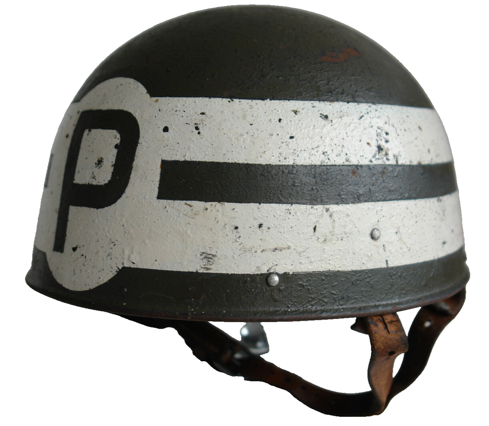 🔥RARE WW2 Police Helmet Original Paint Military WWII Commando Movie ...
