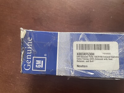 OEM Variable Valve Timing (VVT) Solenoid- Genuine Gm 12679100 | eBay