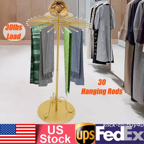 Scarf Display Rack Rotating Round Scarf Display Stand Floorstanding ...