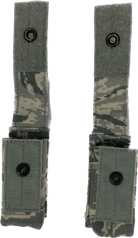 Lot of 2 ABU Pistol Mag Pouches Button Snap Flap, US Air Force USGI ...