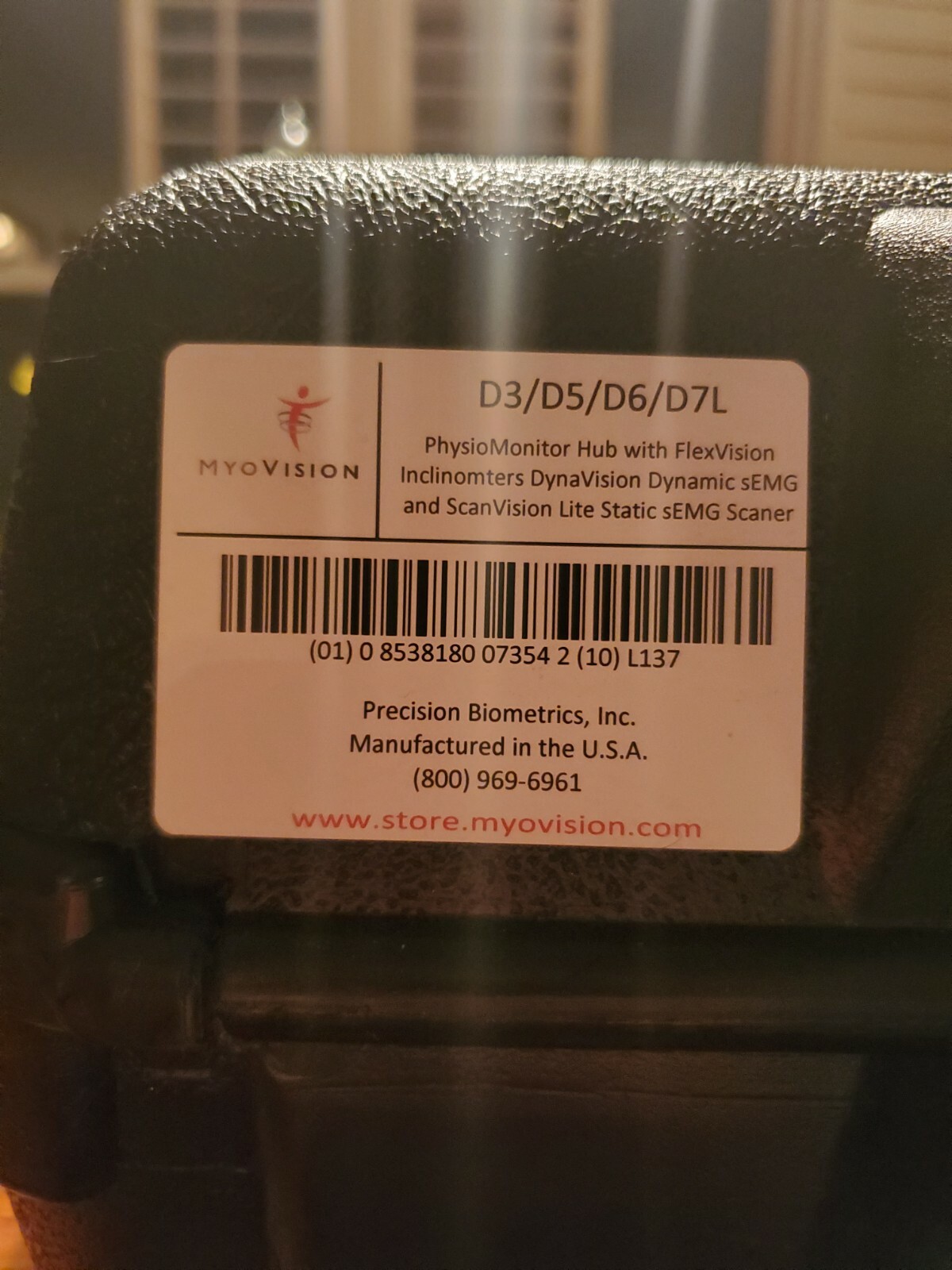 MYOVISION PhysioMtr Hub w/ FlexVision, Inclinomters, Dynamic sEMG ...