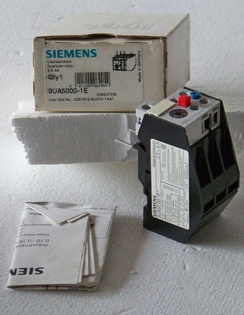 3UA5000-1E Siemens overload relay 2.5-4 amp | eBay