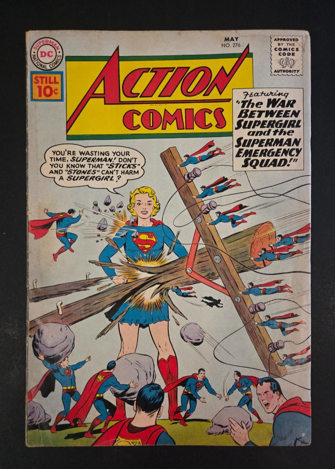 Action Comics 276 DC 1961 1st Brainiac 5, Phantom Girl, Triplicate Girl ...