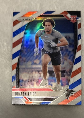 2024 Panini Prizm Red White Blue Rookie Bralen Trice Atlanta Falcons | eBay