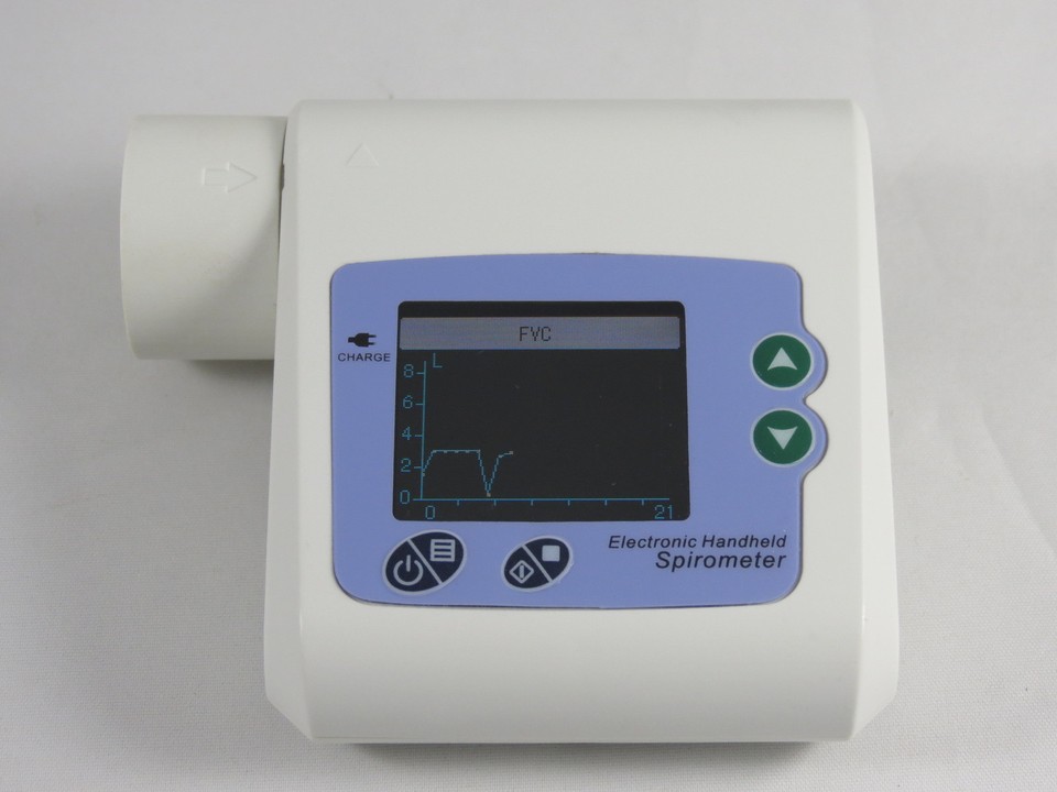 Medical Spirometer Digital Lung Volume Device Forced Vital Capacity ...