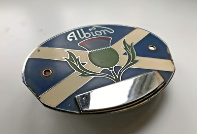 Albion Vintage Truck HGV Badge Emblem Scotland Grille Radiator Lorry ...