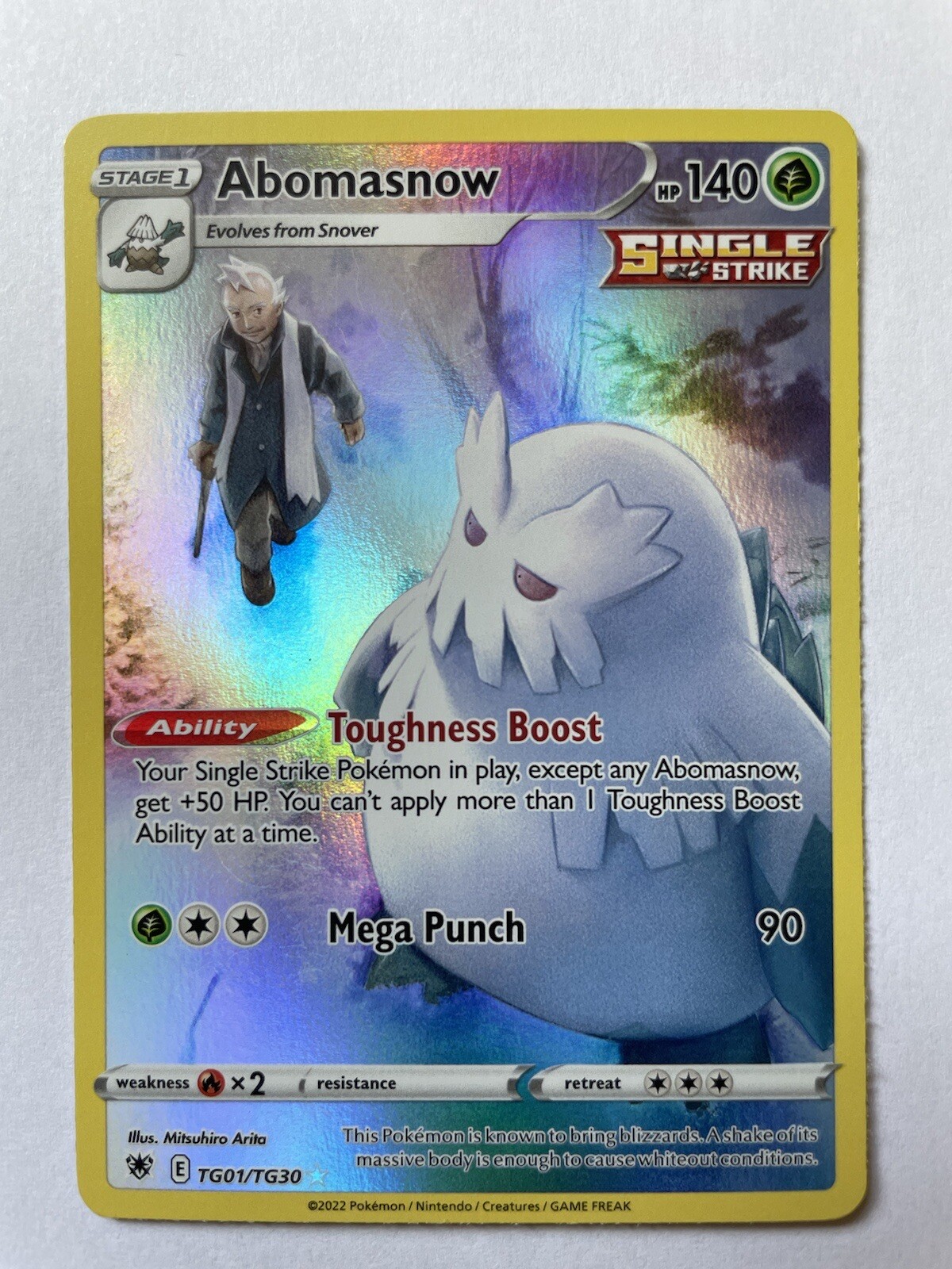 Abomasnow TG01/TG30 NM Full Art Holo Rare Astral Radiance 2022 Pokemon ...