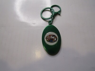 PLYMOUTH ROAD RUNNER RAPID TRANSIT LOGO KEYCHAIN KEYRING GREEN CHROME ...