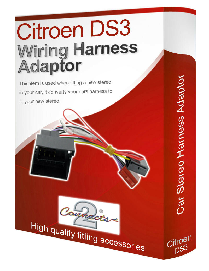 Citroen DS3 CD radio stereo wiring harness adaptor lead ISO converter ...