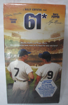 61* Brand New Sealed Epic Baseball Movie (VHS, 2001) Mickey Mantle ...