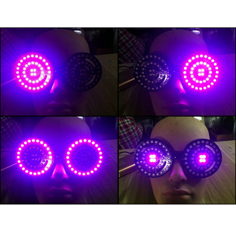 REZZ DJ 88 LED Light Glasses Party Night Music Bar Remote Control Multi ...