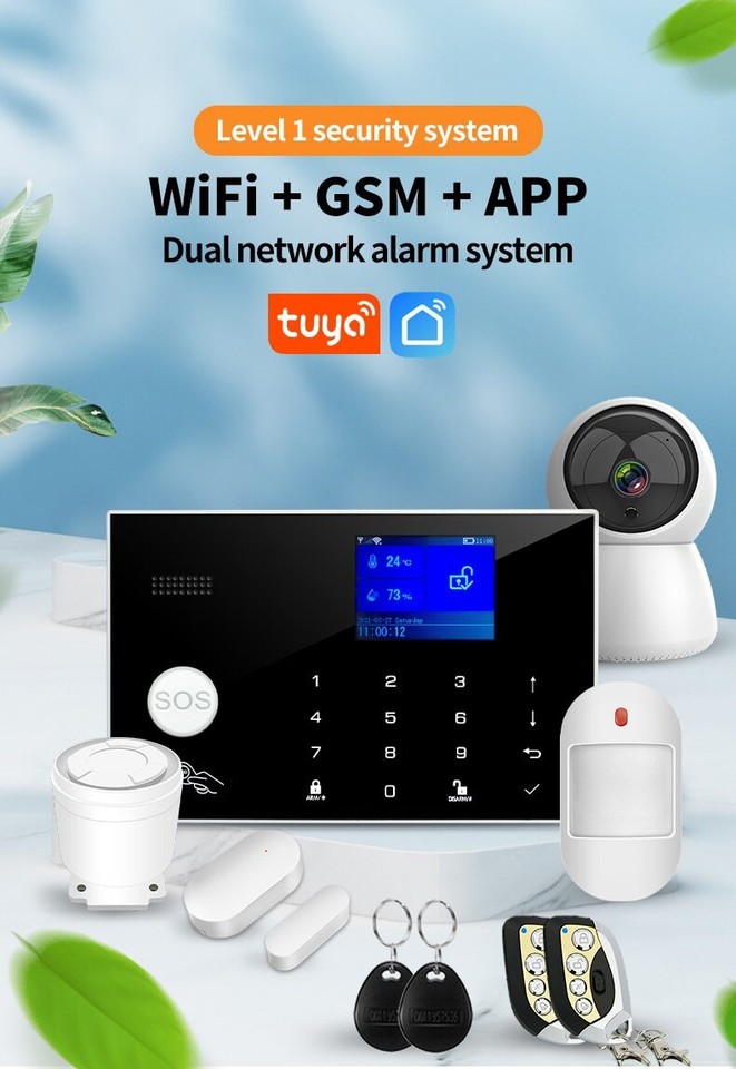 Sistema de Alarma para Casa Security Alarm System Wireless WIFI GSM ...