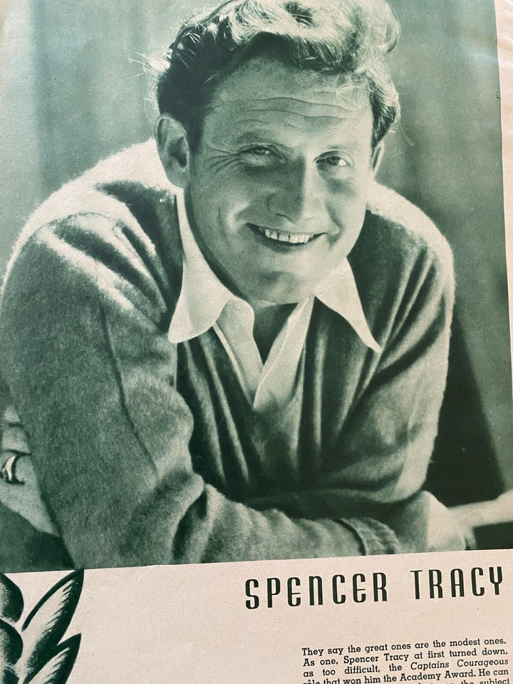 Maureen O'Sullivan, Spencer Tracy, Double Full Page Vintage Pinup | eBay