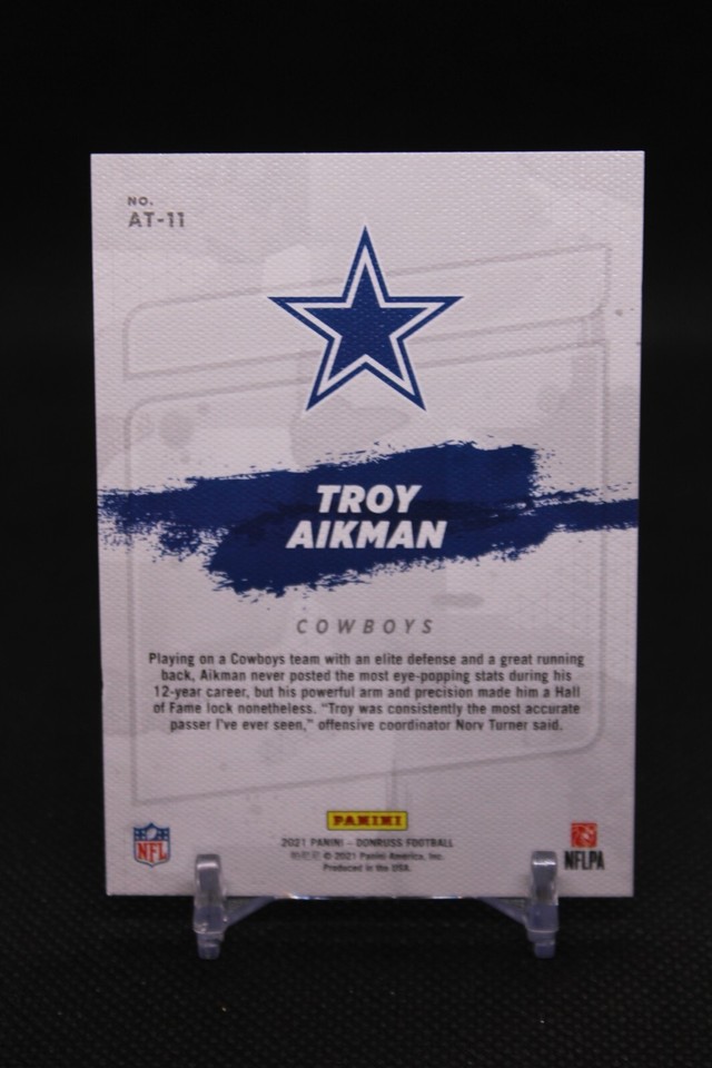 Troy Aikman 2021 Donruss Football Gridiron King All Time #AT11 Dallas Cowboys | eBay