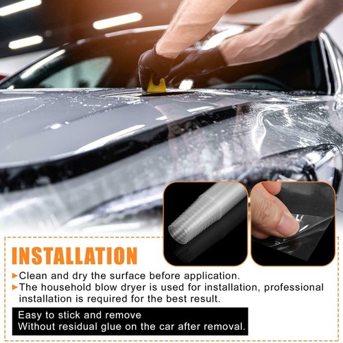 Clear Bra Paint Protection Vinyl Film Wrap Transparent Car Paint ...