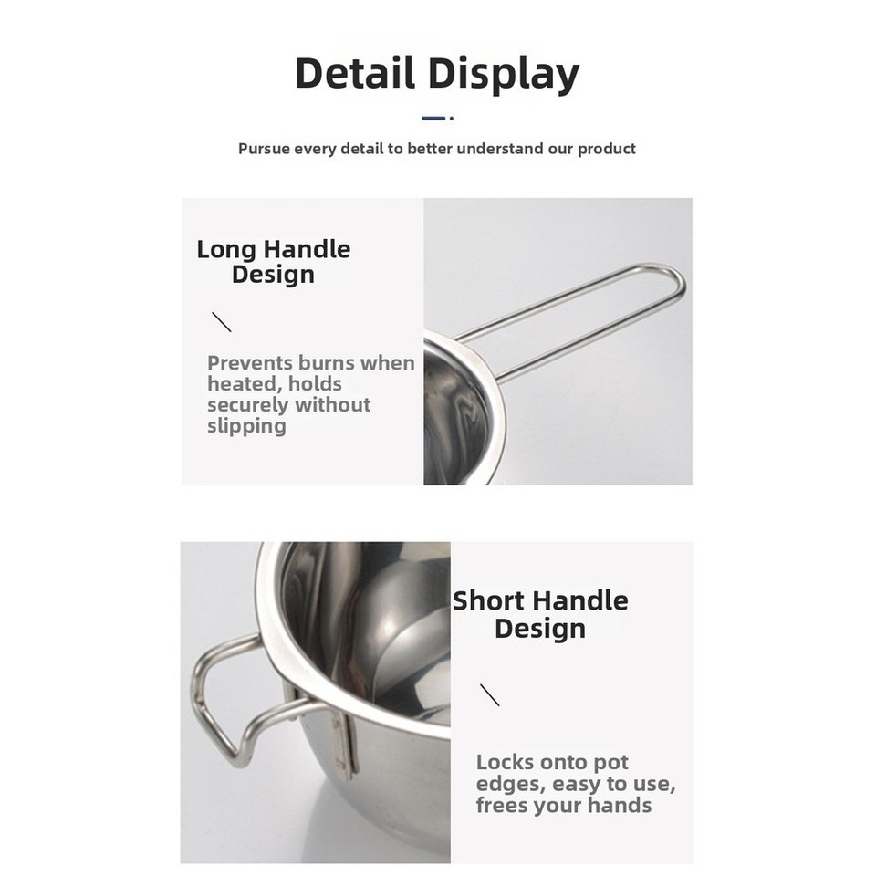 Double Boiler Melting Pot 304 Stainless Steel for Chocolate Butter ...