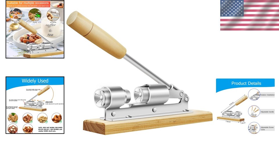 Nut Cracker Machine Splitter Tool Breaker Pecan Sheller Walnut Almond ...