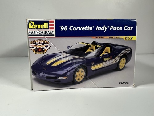 Revell Monogram 1998 Corvette Indy 500 Pace Car Model Kit Sealed Inside ...
