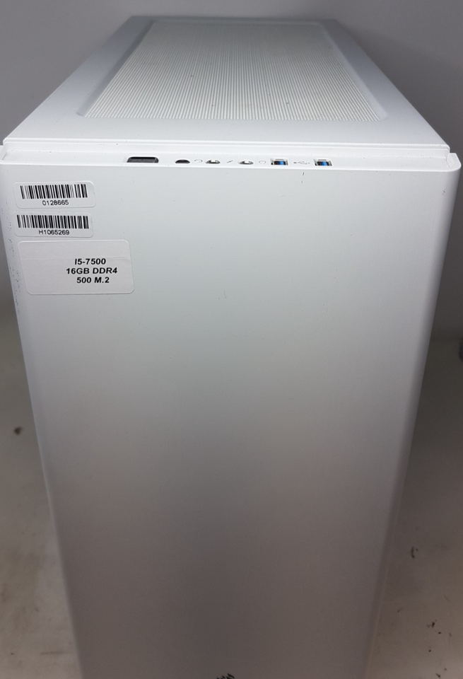 Corsair White Gaming PC - i5 16GB DDR4 RAM CX550M 500GB M.2 Windows 10 ...