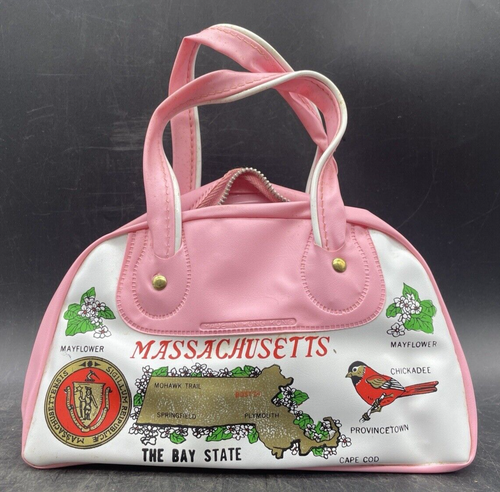 Vintage Child's Pink Souvenir Purse Massachusetts NEW OLD STOCK | eBay
