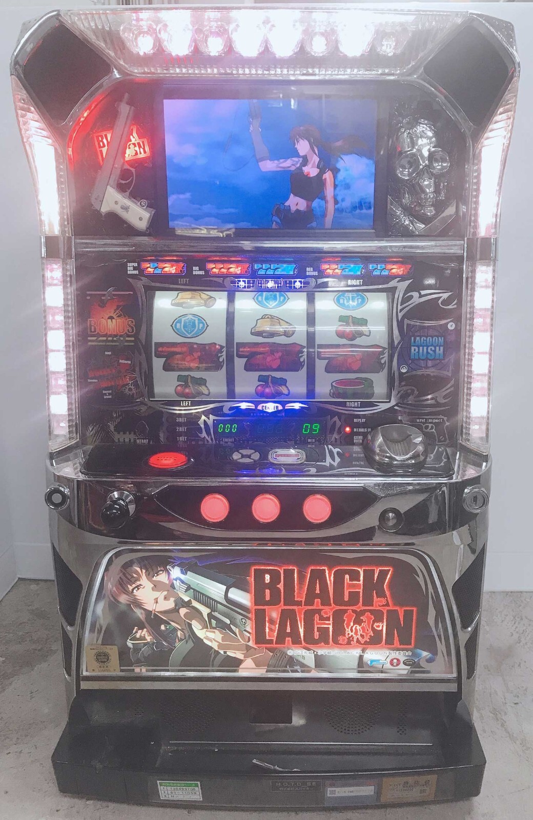 Black Lagoon First Unit 5 Japanese Slot Machine Pachi-Slot Pachislo ...